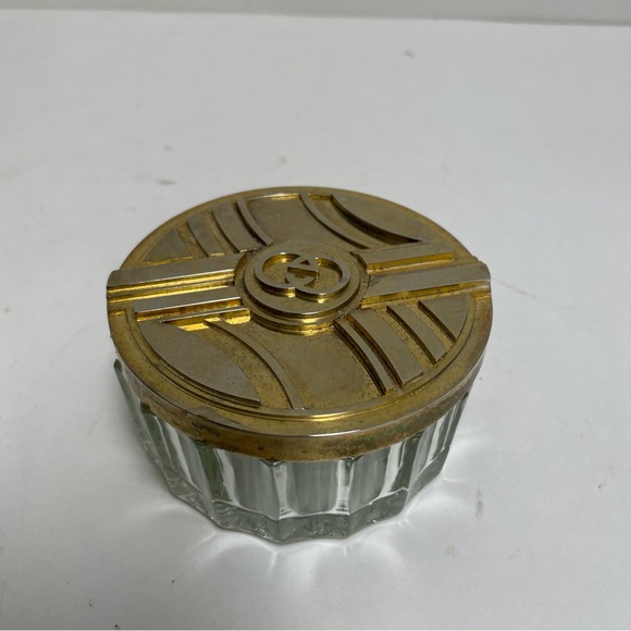 Gucci | Bath | Vtg Gucci Art Deco Vanity Loose Powder Trinket Box ...
